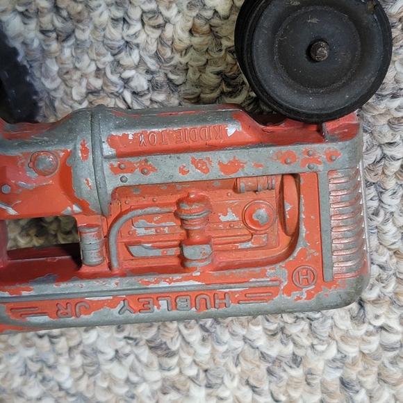 hubley | Toys | Vintage Hubley Jr Kiddie Toy Orange Farm Tractor ...